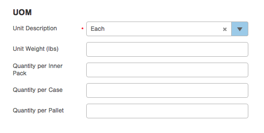 Units of Measure (UOM)
